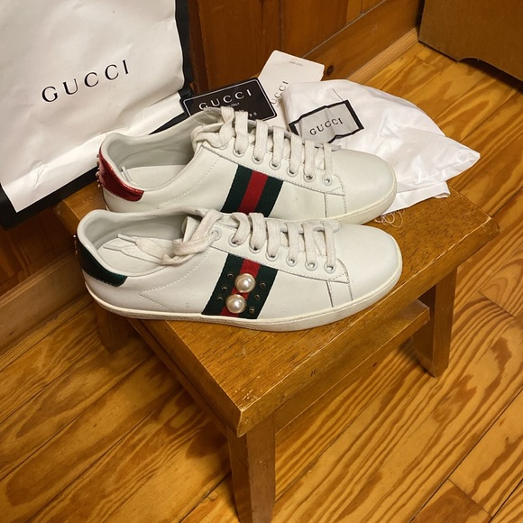 Gucci | Shoes | Gucci Nice Snickers Worn One Time | Poshmark